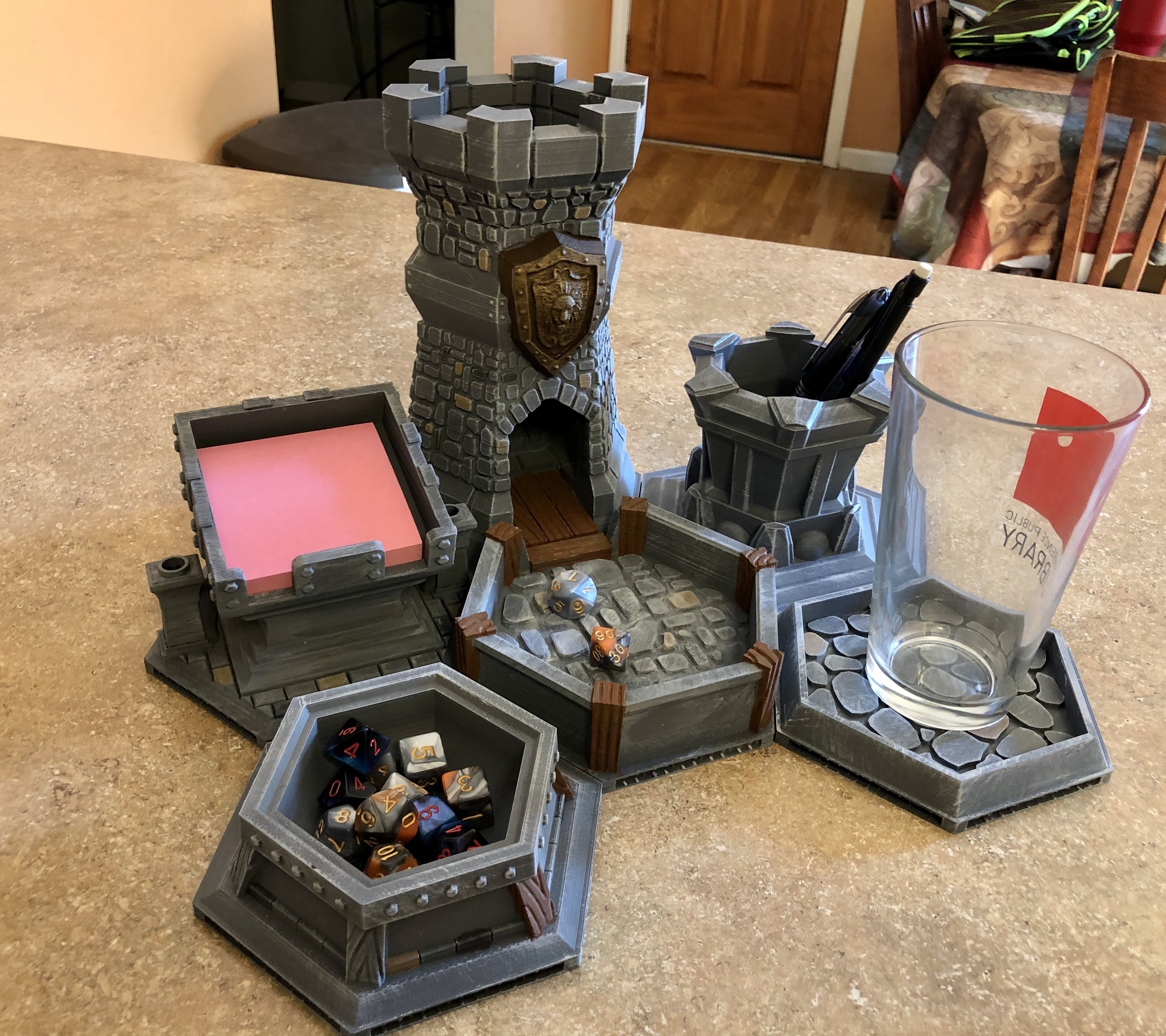 Pillars of Stone gaming table set – Strange Vistas